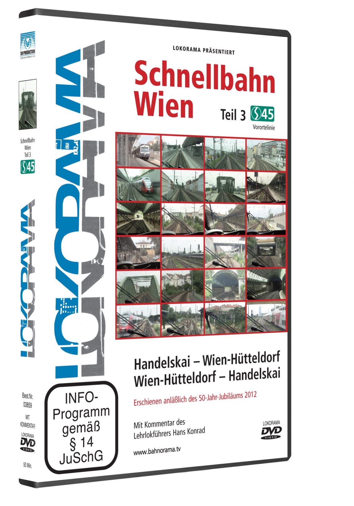 Schnellbahn Wien Teil 3 S45, Handelskai – Wien-Hütteldorf – Handelskai ...